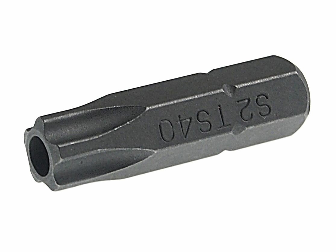 Бита 1/4"DR 5-гранная TORX с отверствием TS40Hх25мм JTC