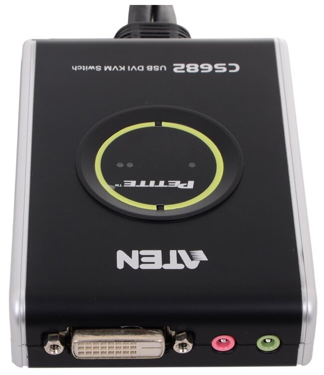 KVM-переключатель ATEN CS682 USB+DVI-D - 2 cpu USB+DVI-D USB+Audio 2x1.2м