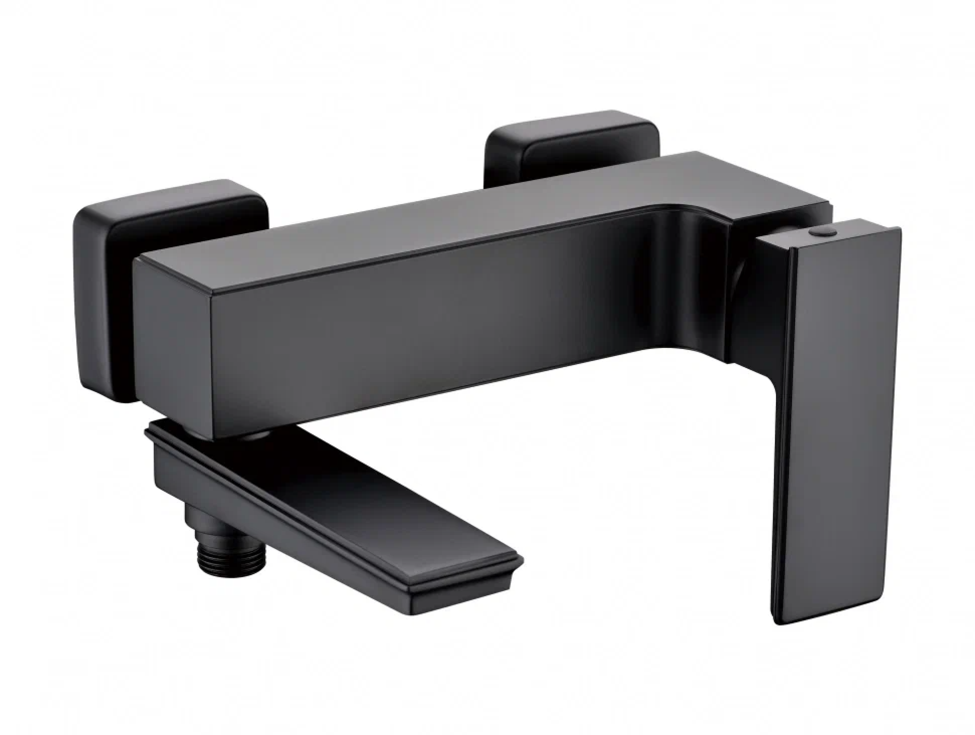 Смеситель для ванны с ручным душем Grocenberg GB8008 Черный матовый, излив-переключатель на лейку