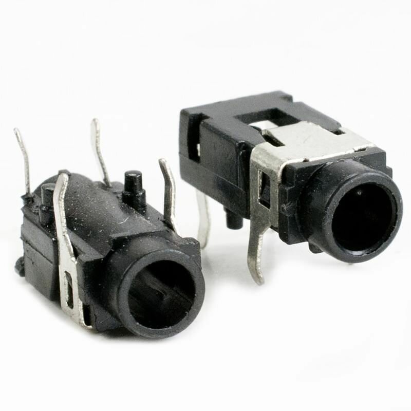 2 шт, 3,5 мм, 4P, PJ321, 4-контактный разъем для наушников Жёлтый