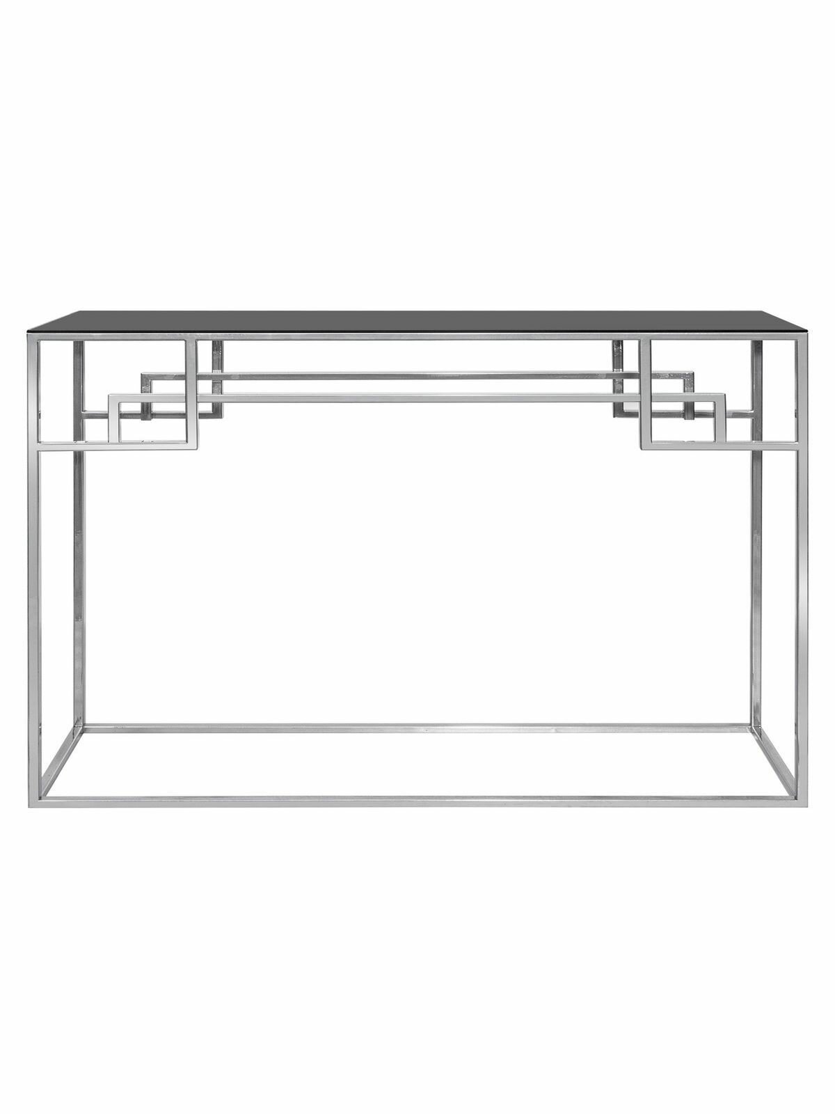Консольный столик, туалетный столик торонто 1200х875х280мм (хром/стекло серое графит)