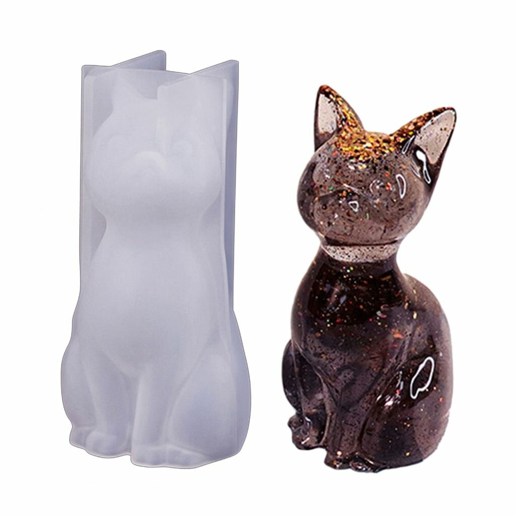 Форма для свечей "Кот Собака Кролик"