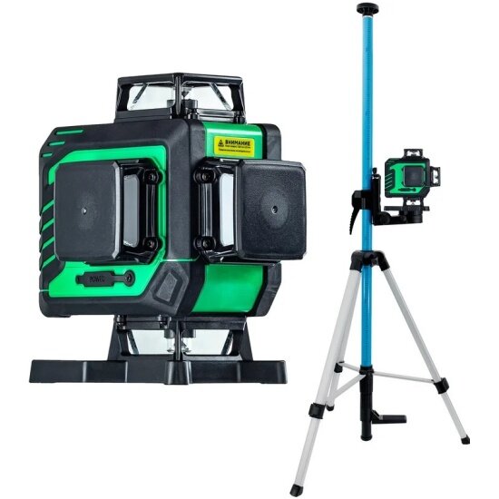 Комплект лазерный уровень Instrumax greenliner 4-360 + штатив-штанга элевационный lp-300 в комплекте