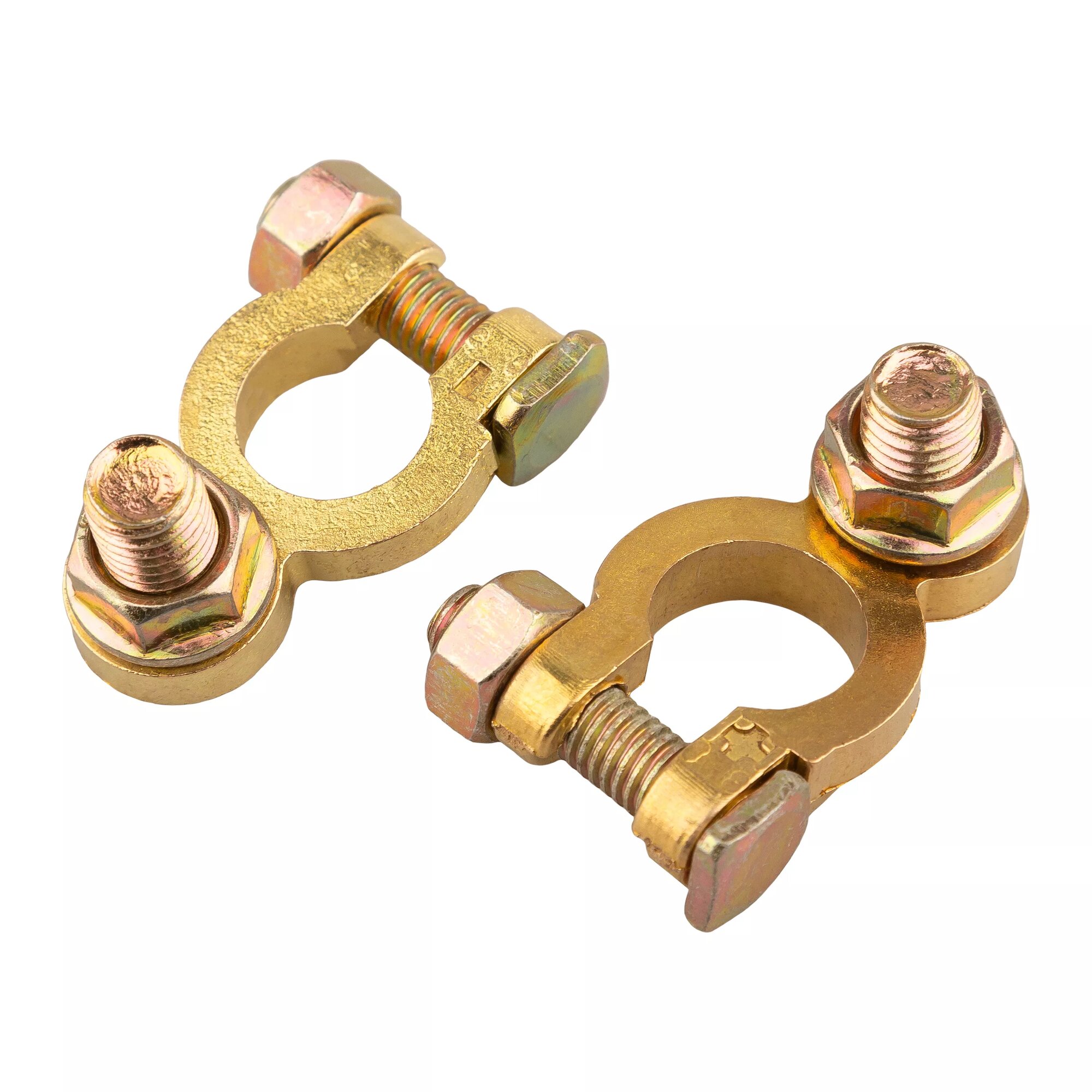 Клемма АКБ WB54 латунь (под болт М10 с конусной гайкой) 2шт