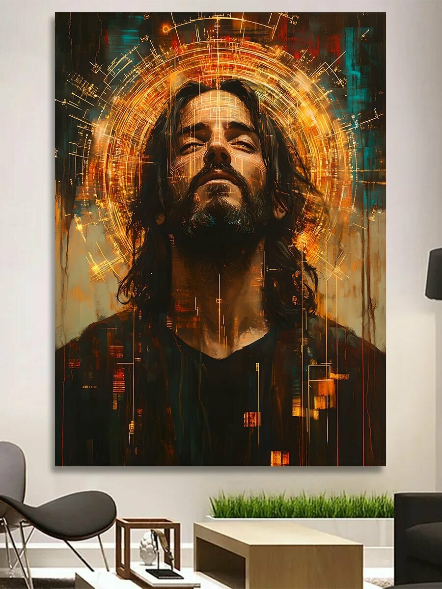 Иисус христос / картина, картины с изображением святых, 40х60 см.