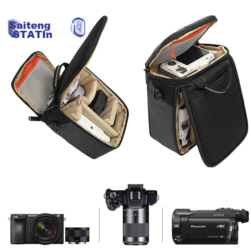 Saiten (Statin) BD19C Dual-Compartment Single-Battery Micro Four-Thirds Camera Bag, Easy Access And Organization, One Camera One Lens
