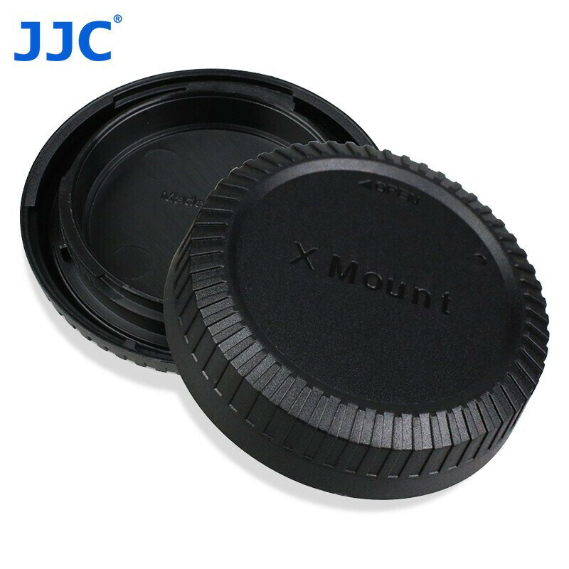 JJC Compatible Lens Hood for Fuji Mirrorless Camera Body, Rear Lens Cap for XM5 XT4 XS10 XT50 XT30 Second Generation XA7/5 XT3 XT20 XT200 Accessories, X-Mount