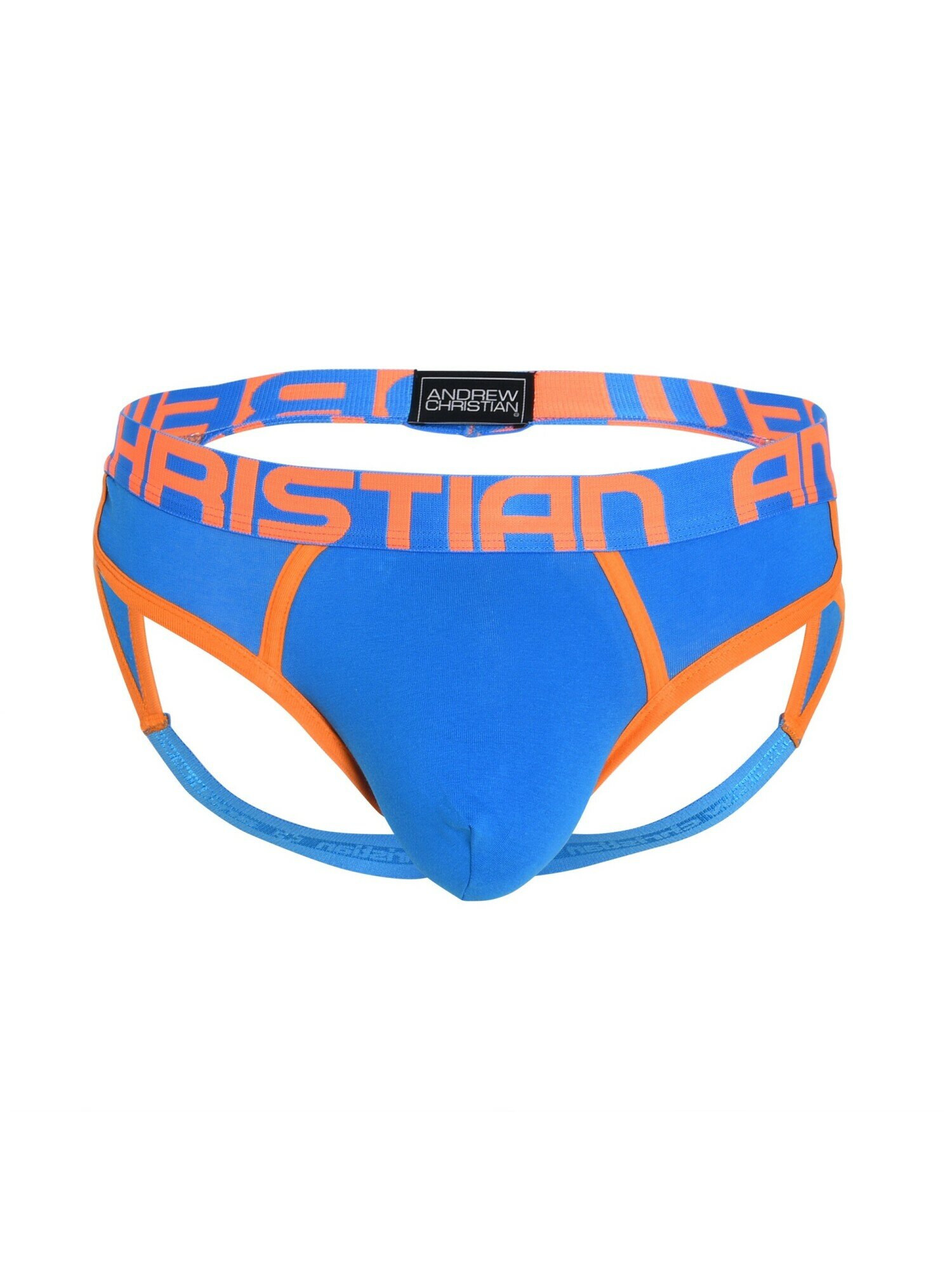 Трусы-джоки "Almost Naked Retro Frame Jock - Electirc" / Andrew Christian / Синий / Размер S