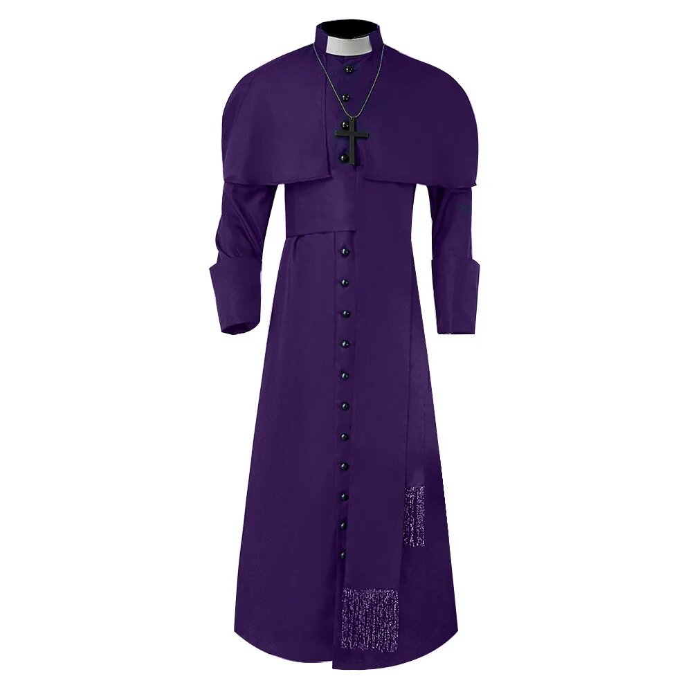 Костюм священника 1920 года Фиолетовый, XXXL, Purple