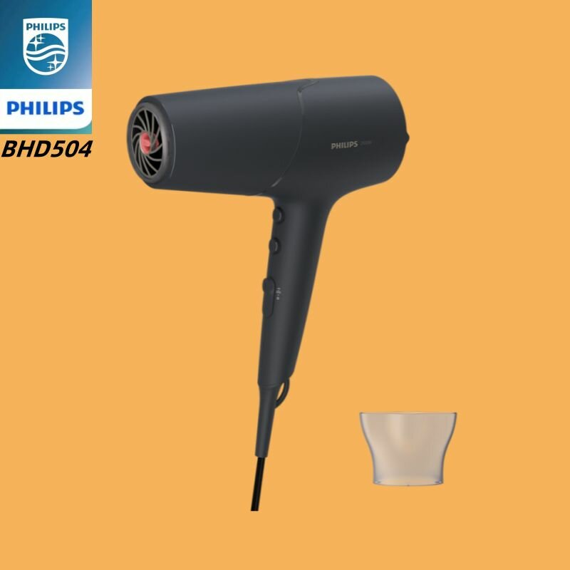 Фен Philips для дома, мощный, с функцией ионизации, быстрая сушка, модель BHD504