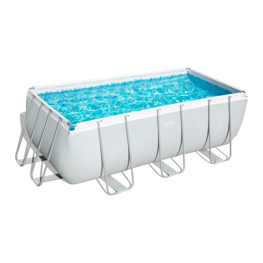 Бассейн каркасный Bestway Power Steel 56457, 412х201х122см, 8124 л, серый