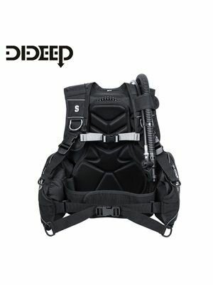 Жилет для снорклинга DIDEEP, черный матовый, размер XL/L/M/S, модульный, 3300 г — фото 1
