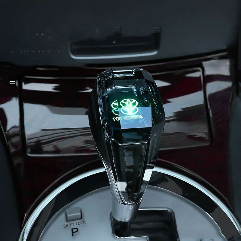 Новые хрустальные автомобильные ручки, ручка переключения передач, рычаг ручки, головка со светодиодом для Toyota Benz Mitsubishi Mazda Lexus