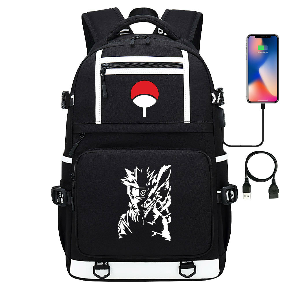 Рюкзак XAXBXC "Naruto", с USB, водоотталкивающий, 48 см x 30 см x 15 см