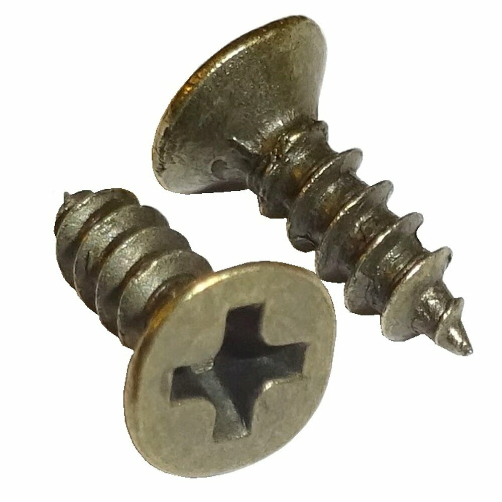 Саморезы декоративные "Левша" для шкатулок и сундучков, сталь, 5x50 мм, цвет бронза