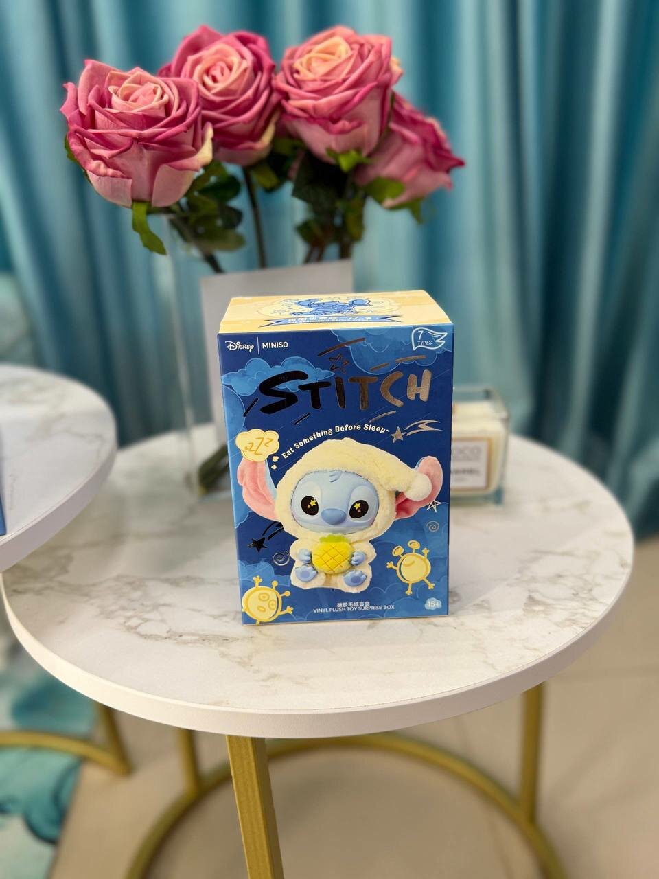 Мягкая игрушка-сюрприз брелок Стич Минисо, фигурка Stitch Miniso, 1шт, оригинал