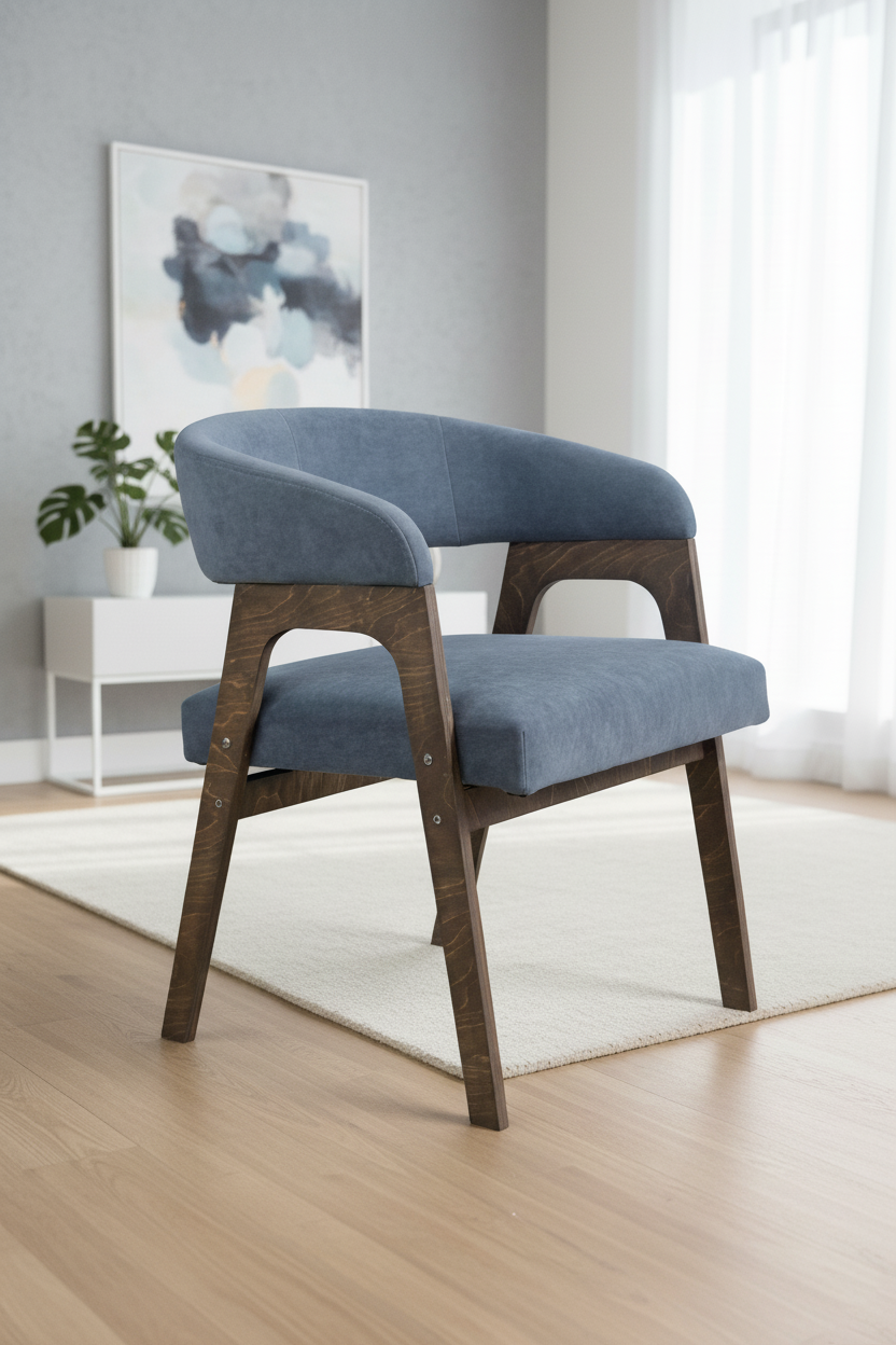 Стулья для кухни, стул кресло , мягки , со спинкой, обеденный, для гостиной, из велюра, 63x56x72 см, до 130кг