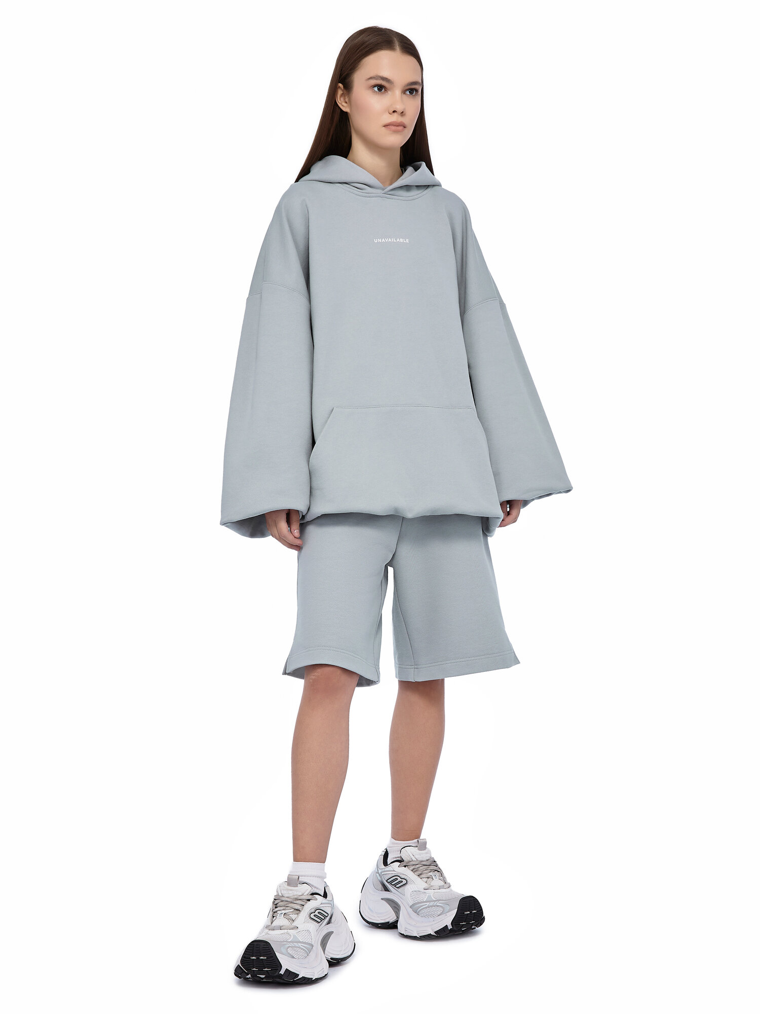 Шорты UNAVAILABLE Baggy Sweat Shorts Base Logo, размер XL, серый — фото 1