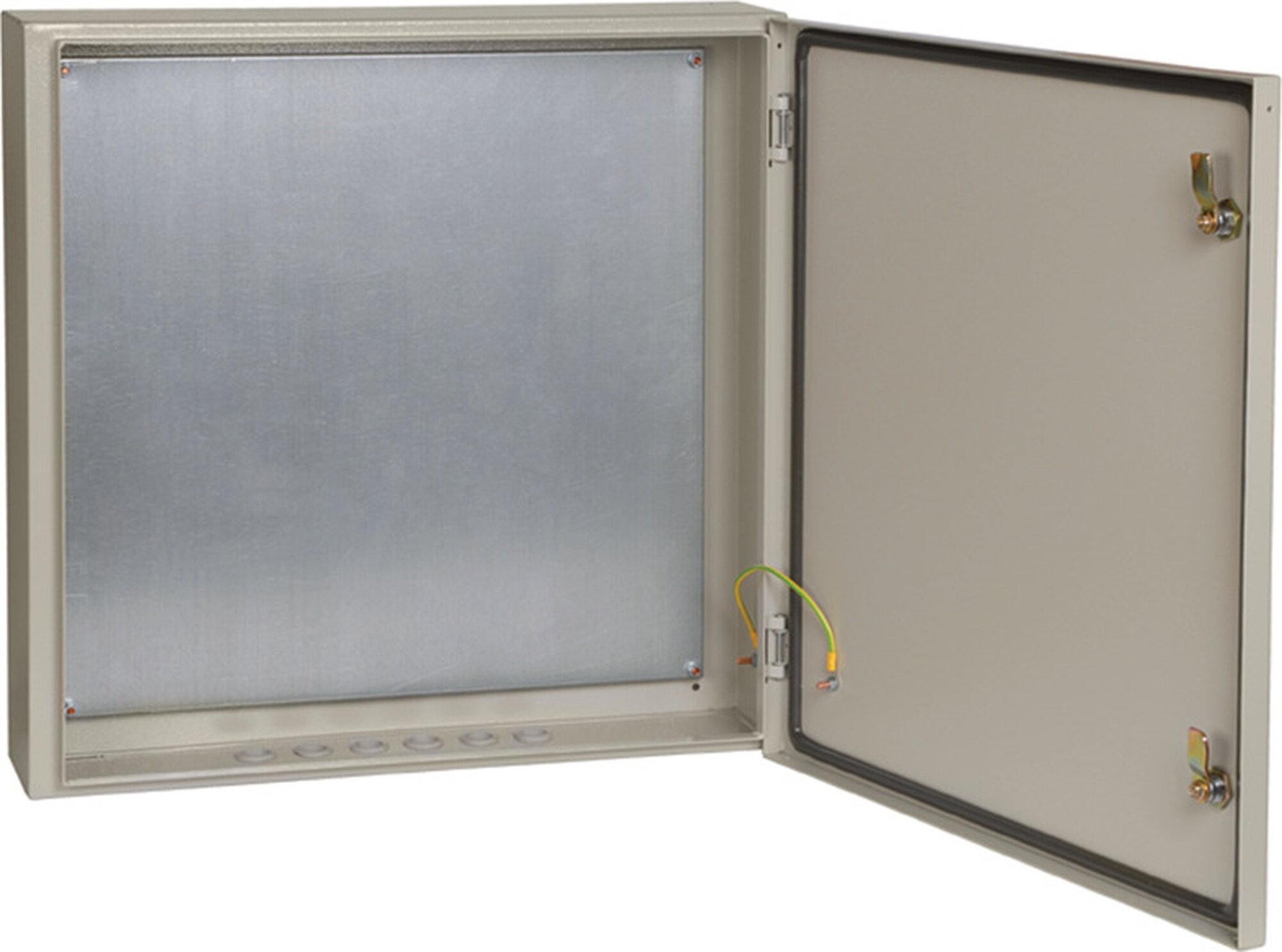 Корпус металлический IEK ЩМП-6.6.1-0, 600х600х150мм, У2, IP54, навесной или напольный, замок с ключом, серый