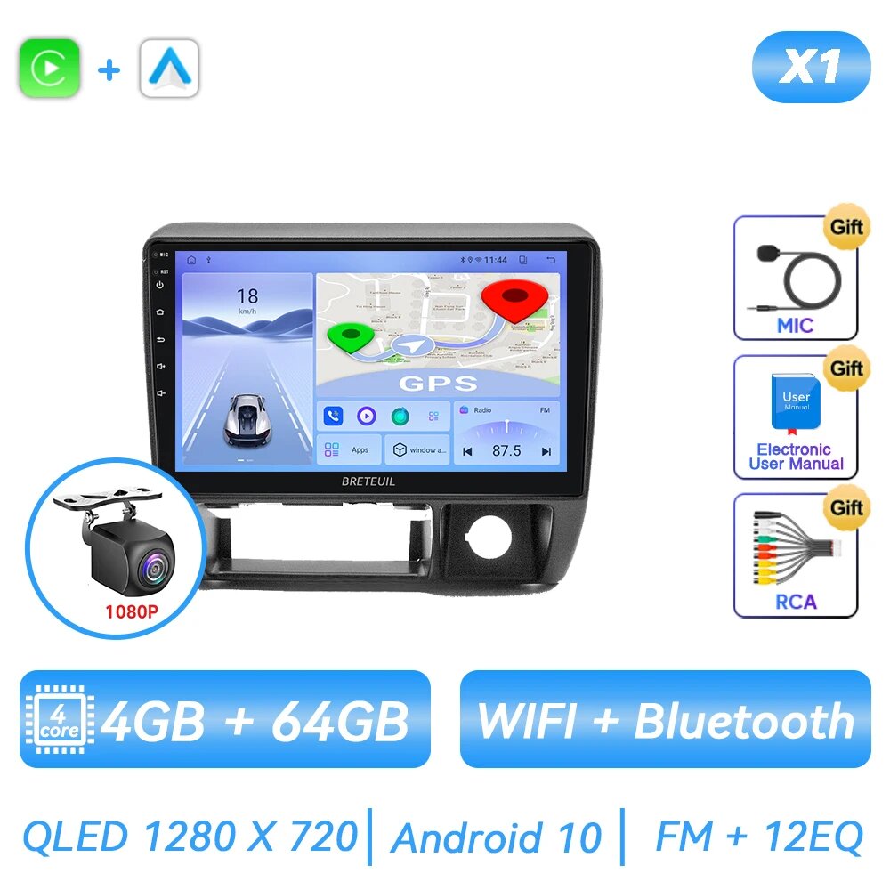 Автомагнитола для Suzuki Jimny 1998 1999 2000 2001 2002 2003 2004 Android 4CORE 4G 64G CAM
