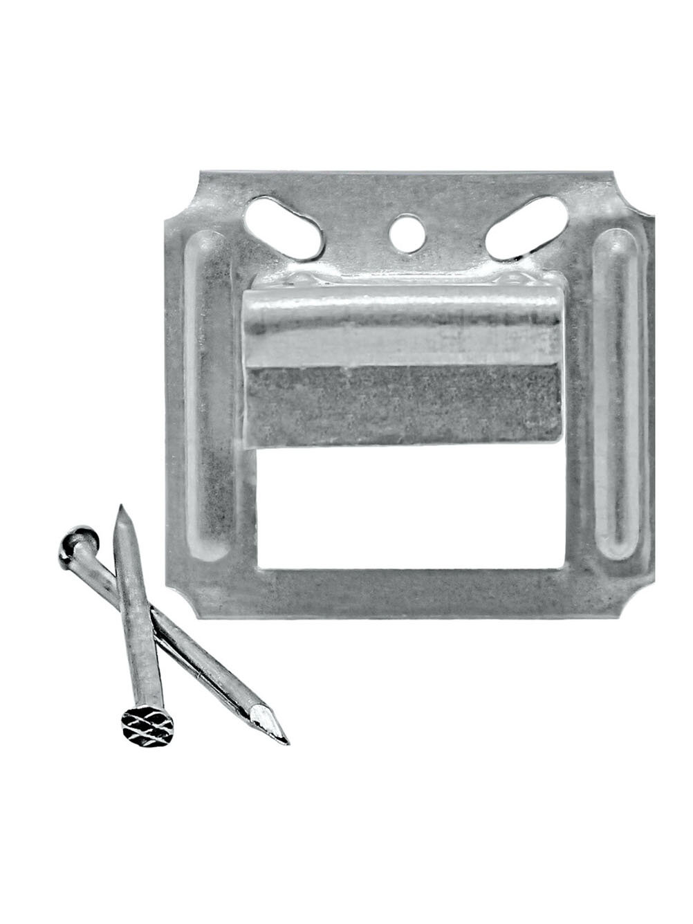 Крепеж кляймер №8 с гвоздями для имитации бревна увеличенный (250 шт.)