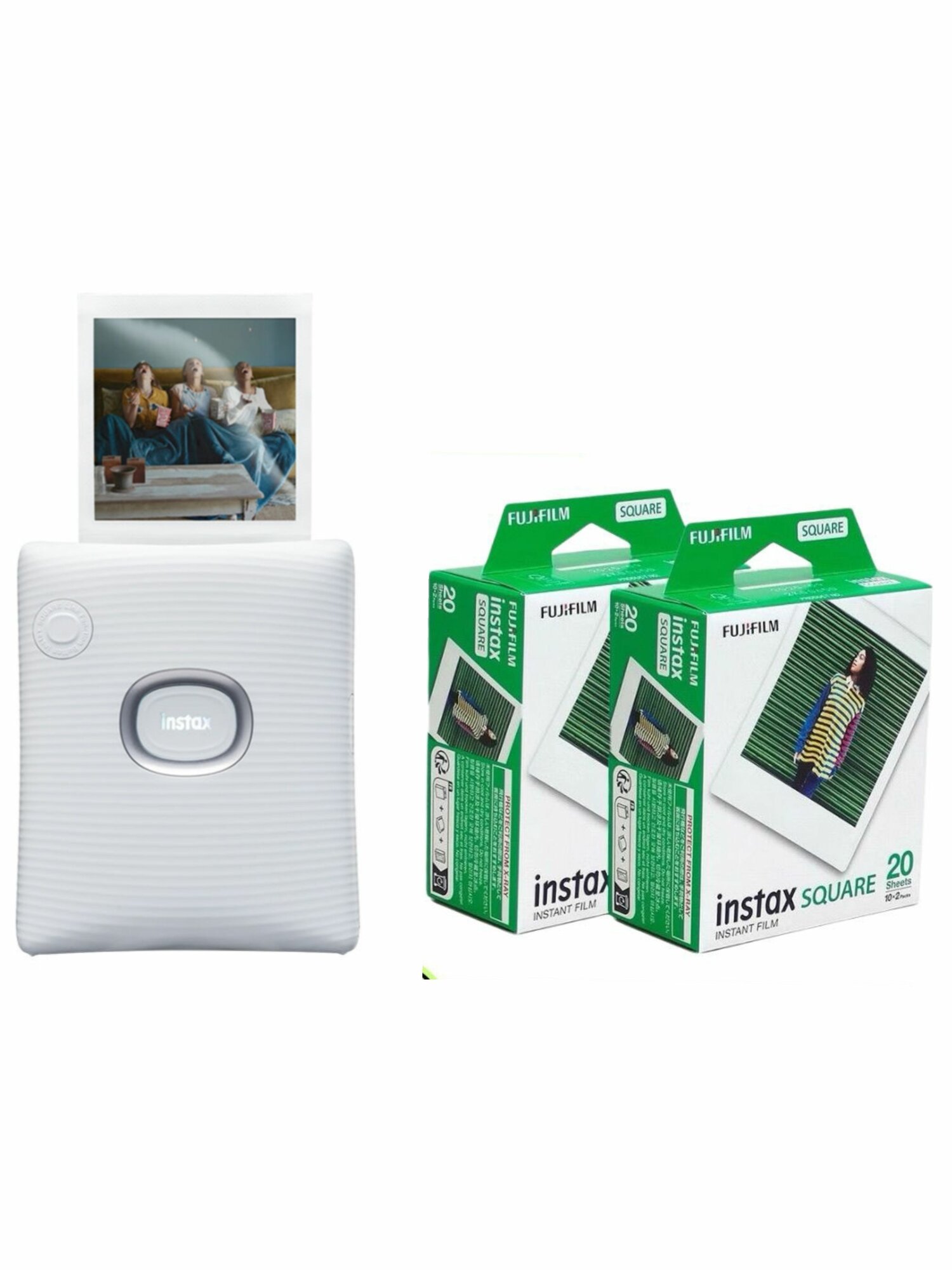 Фотопринтер Fujifilm Instax Square Link Ash White