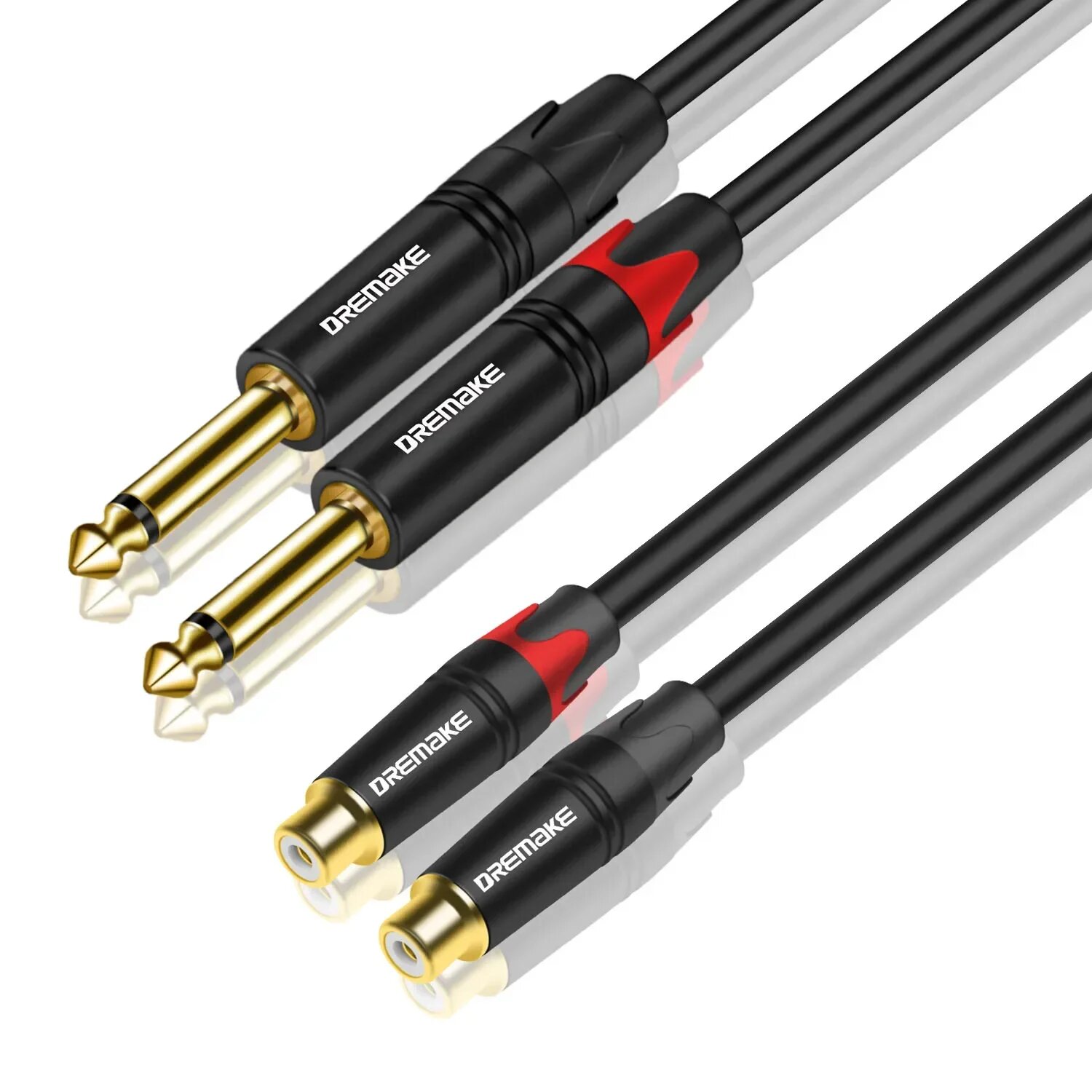 Кабель 6.5 мм на RCA 2x, 5м
