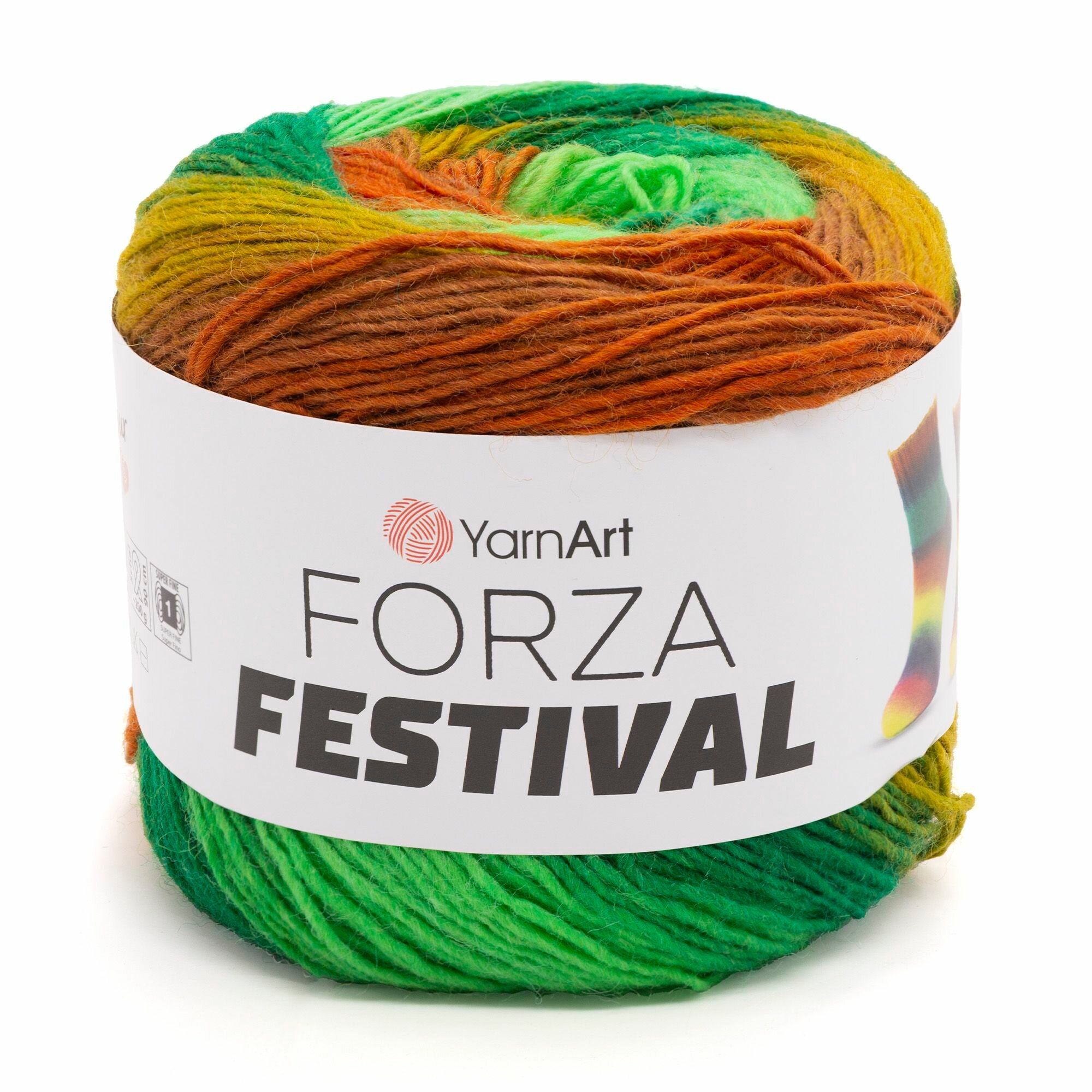 Пряжа YarnArt Forza Festival 2907 (2 мотка, 100г/420м)