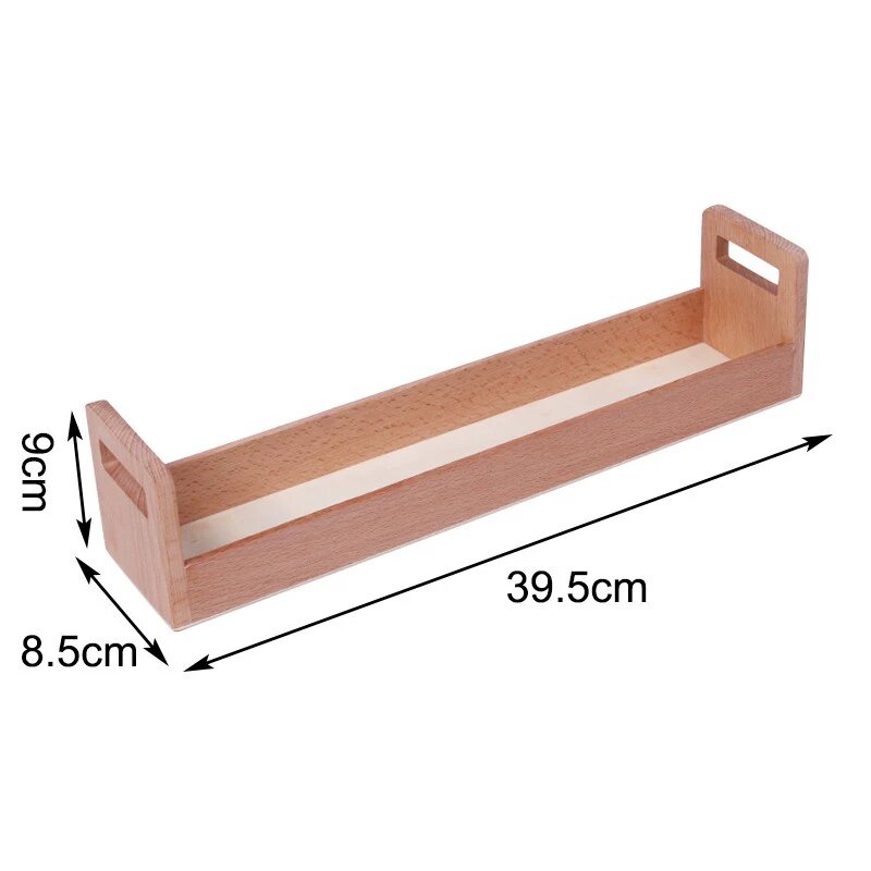 Grimms Радужная Деревянная Коробка для Хранения Игрушек Montessori, Большая Размер, Образовательная Деревянная Игровая