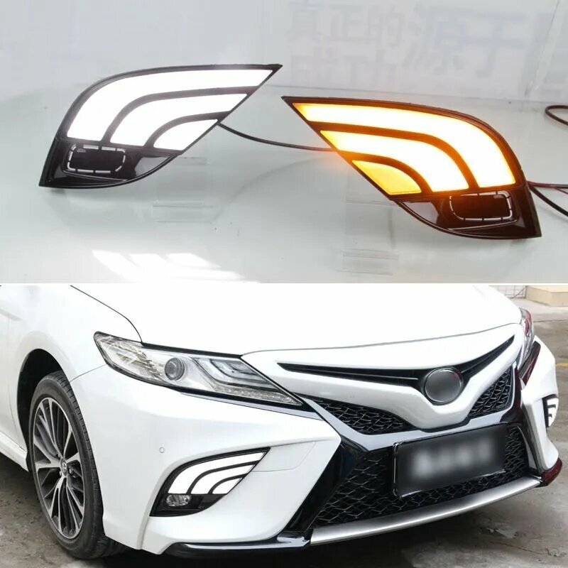 KNOW EASY-Фары автомобильные, Огни дневные ходовые, 2 шт, арт. Toyota Camry XV70 2017-2020