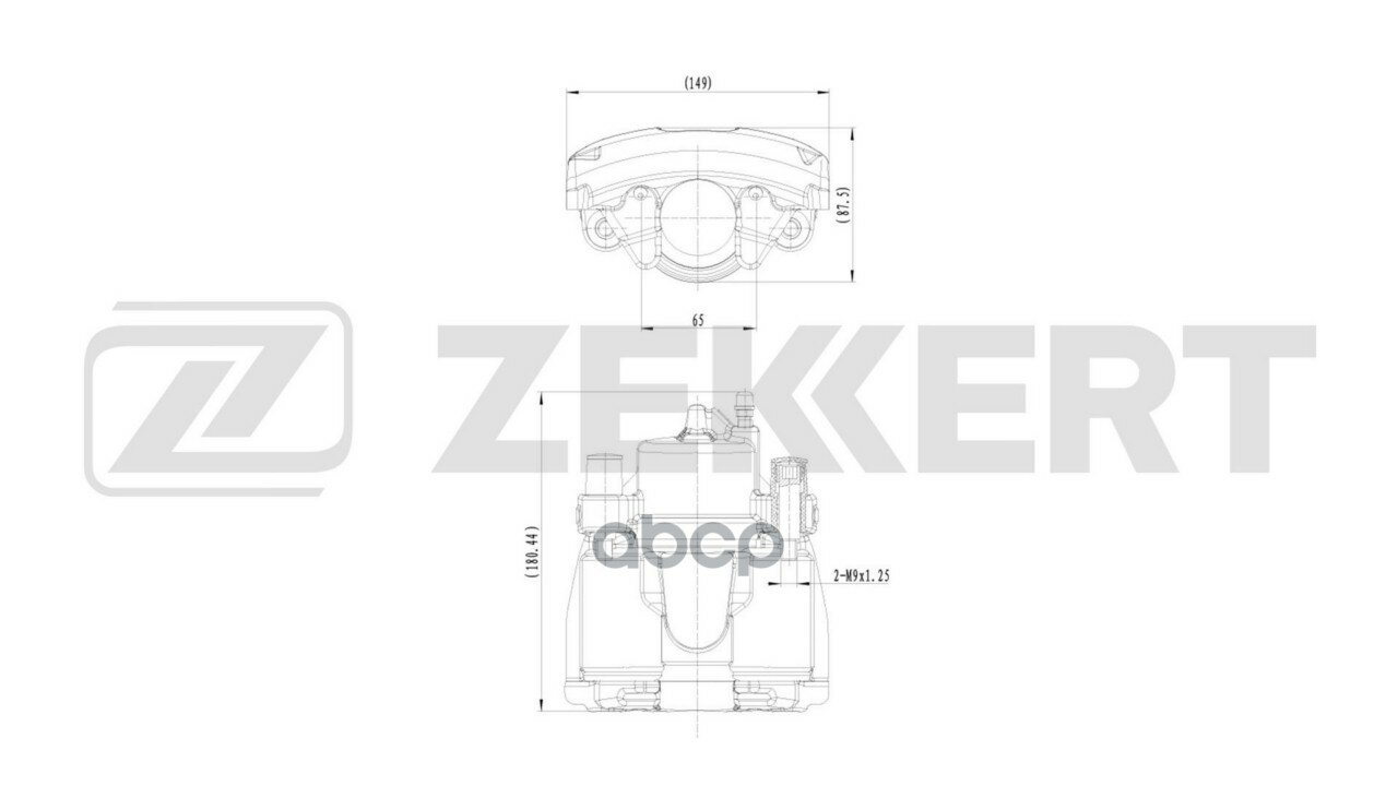 Тормозной суппорт передний правый Ford Focus II III 04- Transit 13- Mazda 3 I II 03- 5 I II 05 Zekkert арт. bs-8315