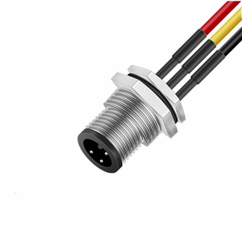 Авиационные разъемы с фланцами, 3P - Мужская голова