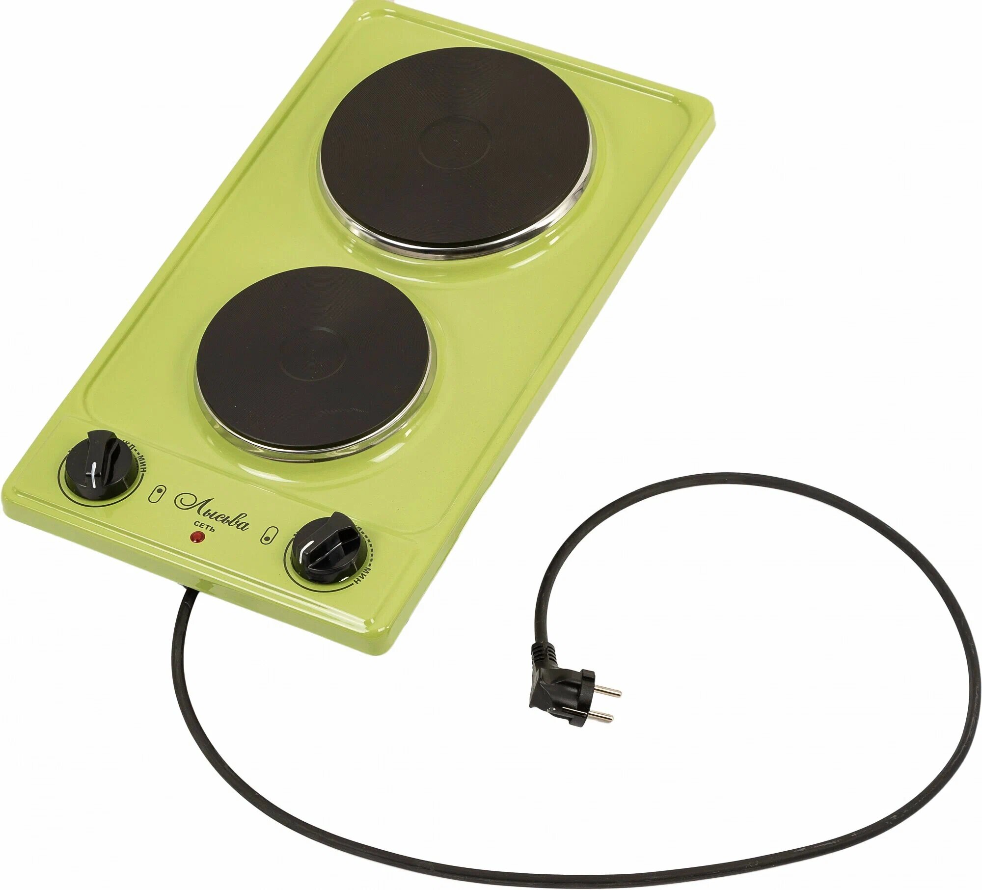 Электрическая плита Лысьва "ЭПБ 22", нержавеющая сталь, 2 конфорки