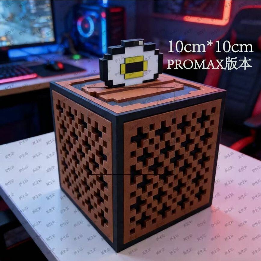 Музыкальная шкатулка Minecraft Redstone, проигрыватель пластинок, перезаряжаемое Bluetooth-соединение, внутренний динамик, высококачественное игровое периферийное устройство