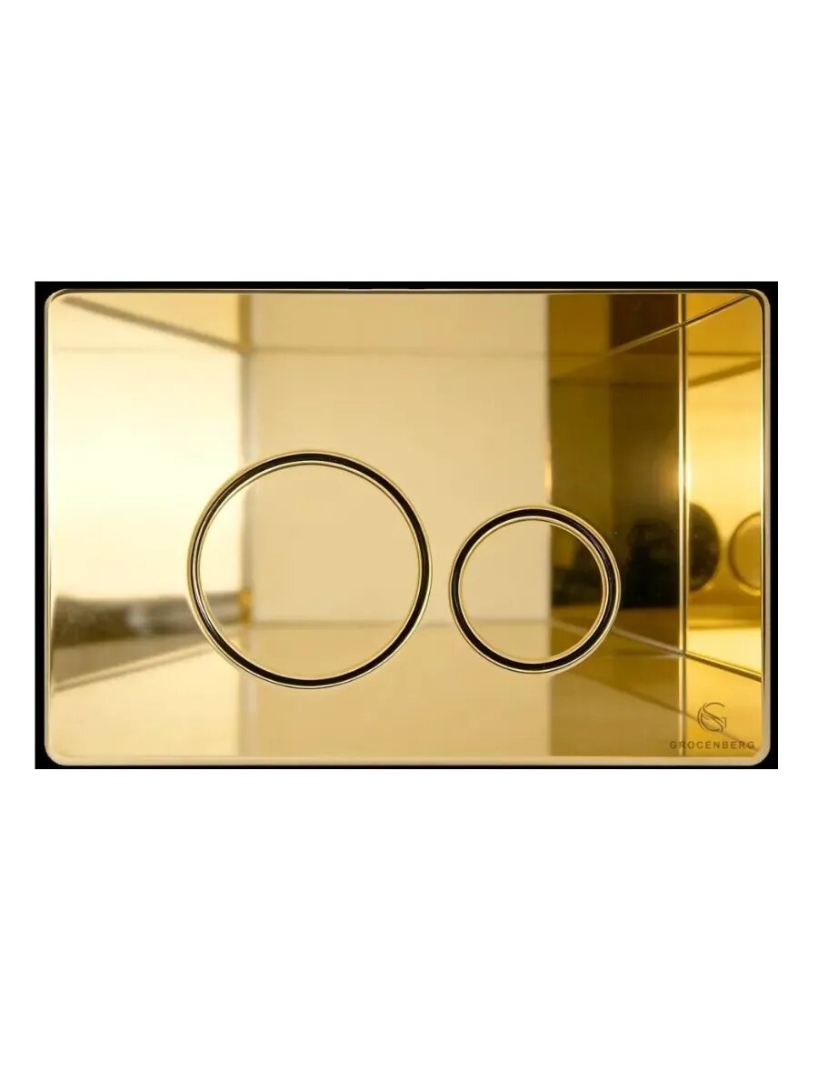 Кнопка смыва для унитаза (металл) KM3090GO золото