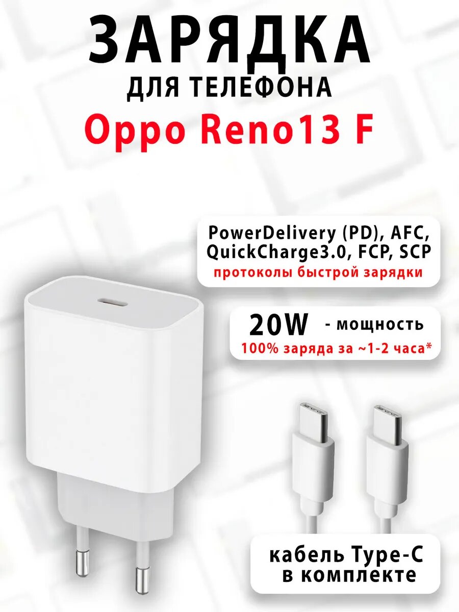 Зарядное устройство для телефона Oppo Reno13 F