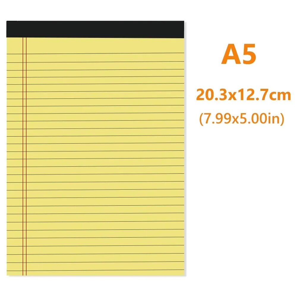 Отрывной блокнот A5 Yellow