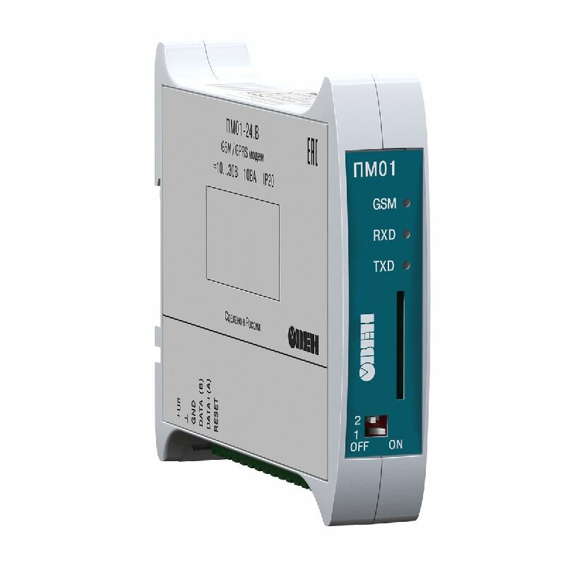 Модем GSM/GPRS ПМ01-24. АВ овен 39432