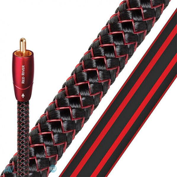 Межблочный аудио кабель AudioQuest Red River RCA-RCA, 0.5 метров