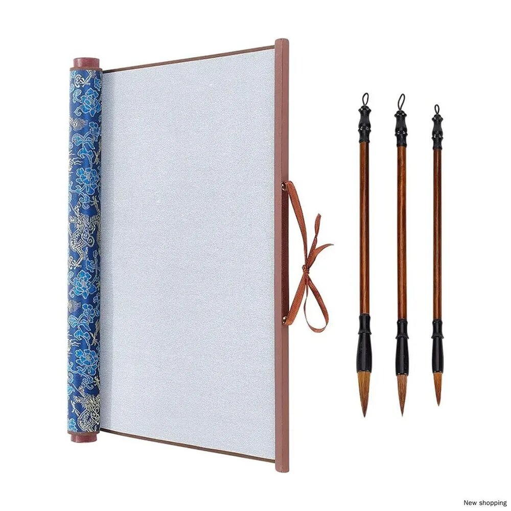 Набор для китайской каллиграфии без чернил, многоразовые ручки для письма водой, волшебная ткань, свиток, традиционные ручки