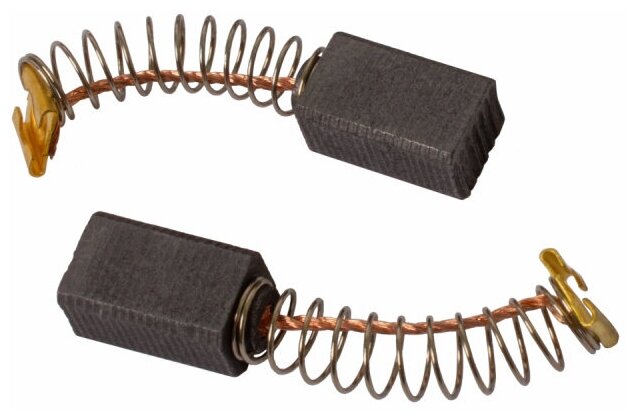 Щетки угольные 6,5х7,5х12 мм999041 (пружина, разъем "мама") (комплект 2 шт) для дрели HITACHI DUV 10