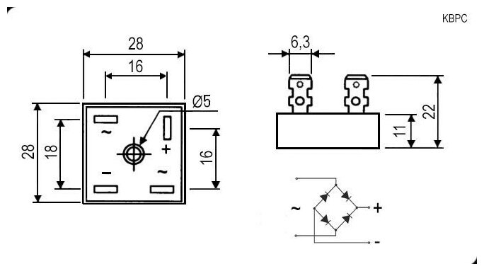 Схема подключения kbpc3510 - 84 фото