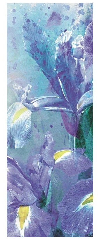 Фотообои Milan Ирисы, M 132, 100х270 см, виниловые на флизелиновой основе
