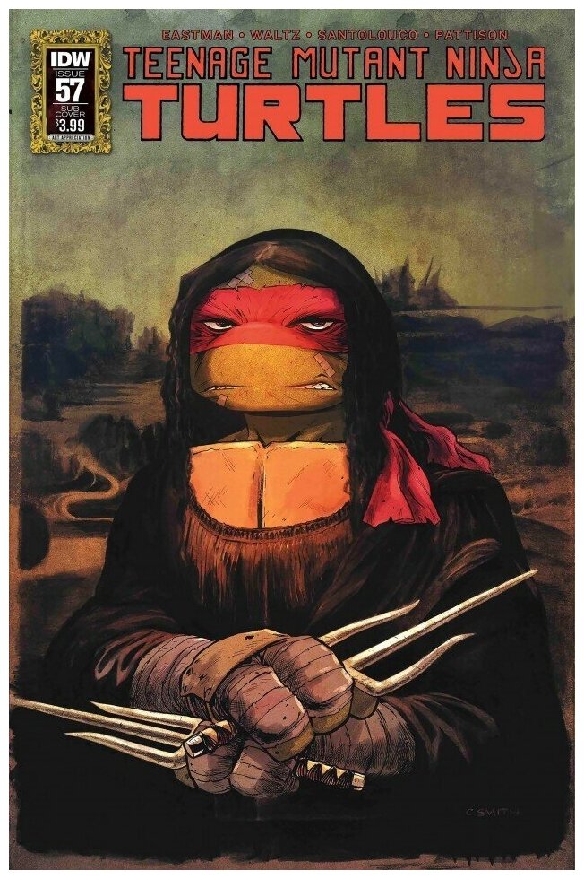 Плакат, постер TMNT-Raphael/Черепашки ниндзя-Рафаэль на бумаге, размер 21х30см