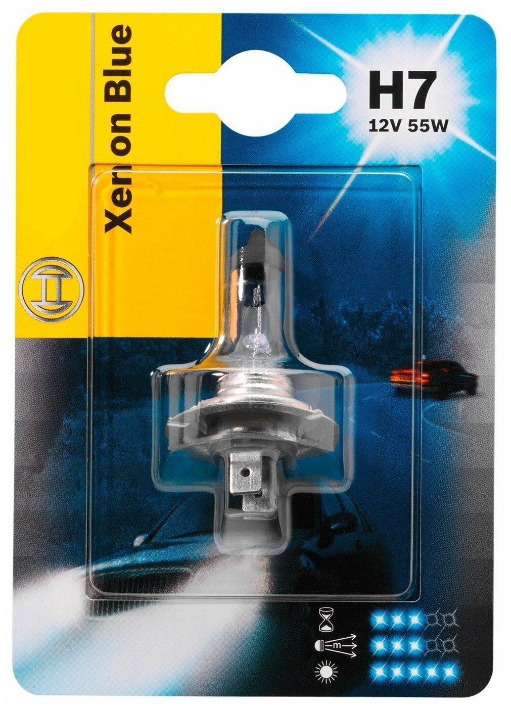 Лампа h 4 12 v 60 55 w pure light cb BOSCH