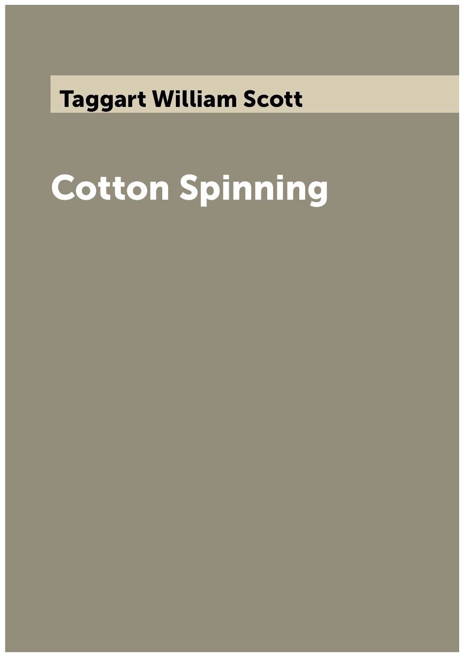 Cotton Spinning