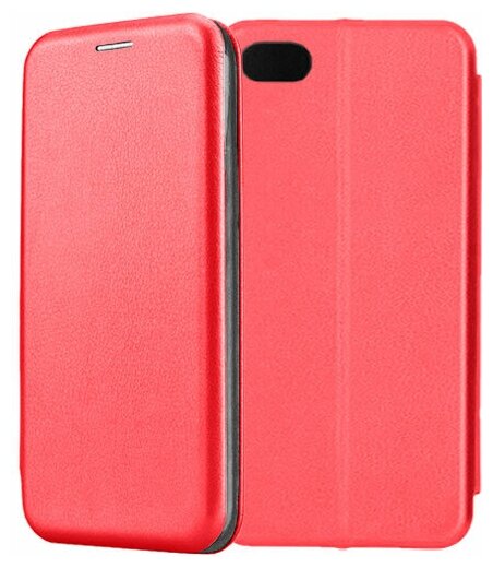 Чехол-книжка для Apple iPhone 7 / 8 красный / подставка, отделение для карт