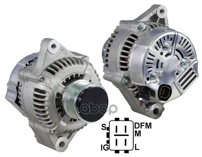 Генератор TOYOTA LAND CRUISER PRADO KDJ9#/HILUX SURF KDN18# 1KD (восстановленный) Sat арт. ST-27060-30010