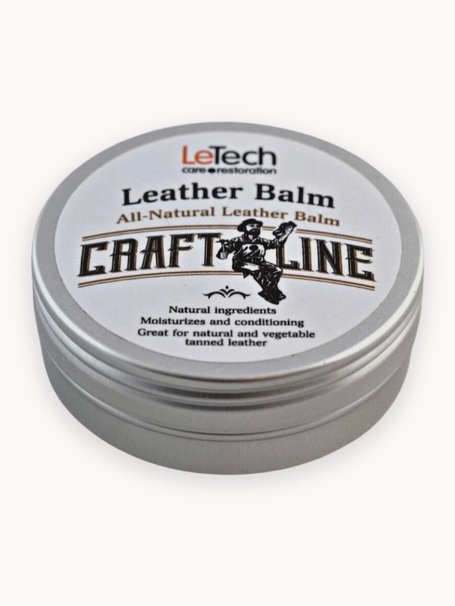 LeTech Натуральный бальзам для кожи с запахом розы ( Leather Baim Rose) 30 мл (банка)