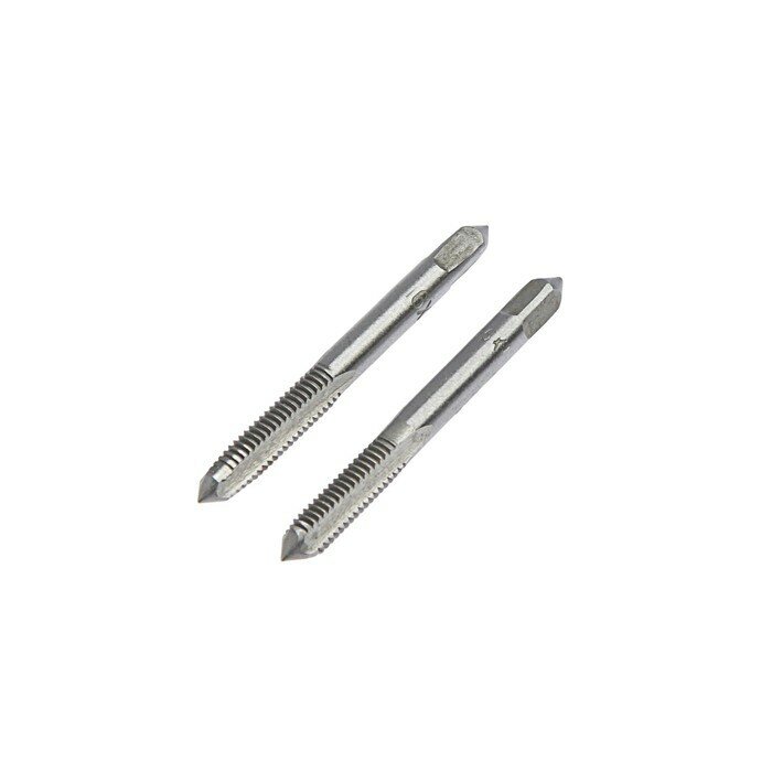 Метчики метрические ручные, М6 х 1 мм, комплект из 2 шт.